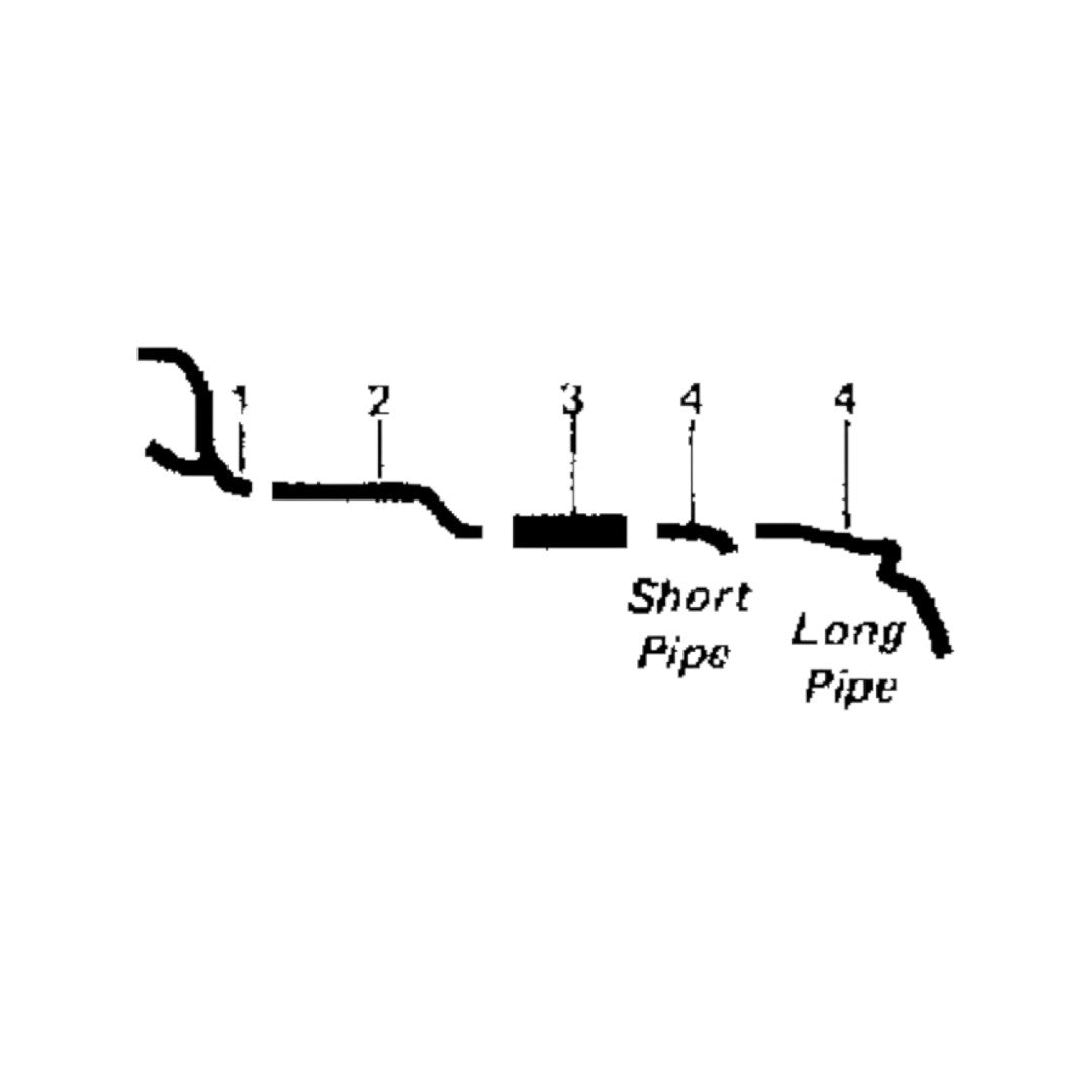1960 Chevy Series 10 6 Cylinder 115" WB EXC. 4WD Single Exhaust System ...