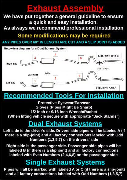 Installation Guide – Classic Exhaust Systems LLC